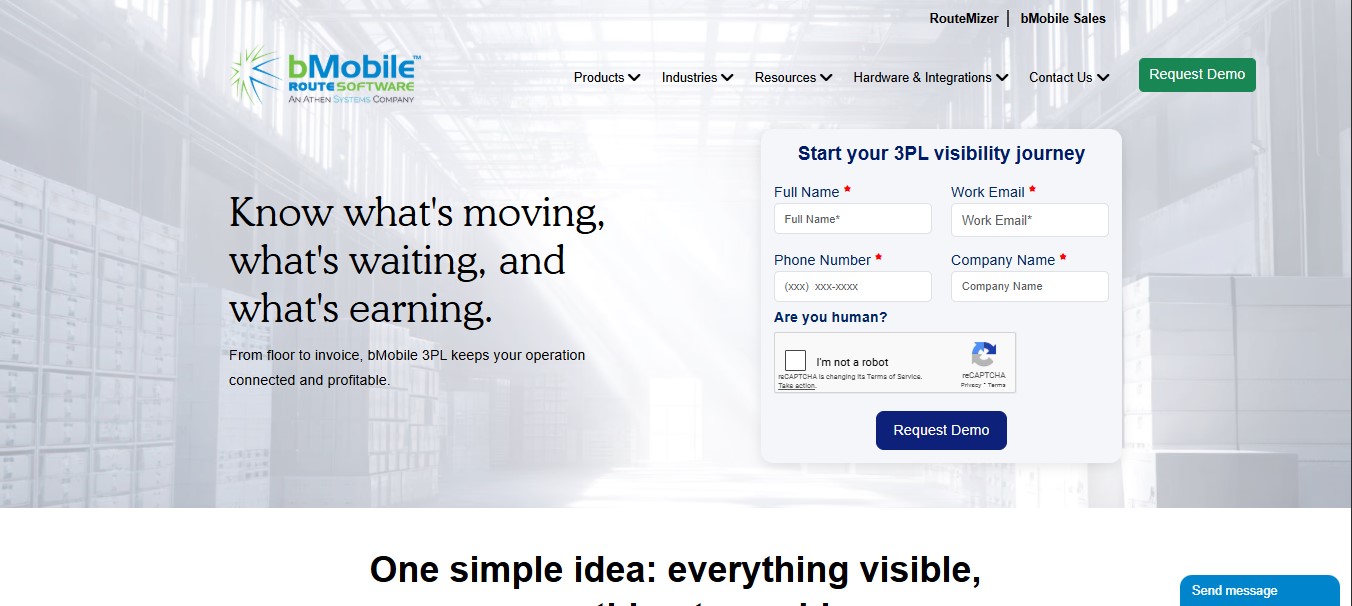 bMobile 3PL Software | Real-Time Visibility from Floor to Invoice